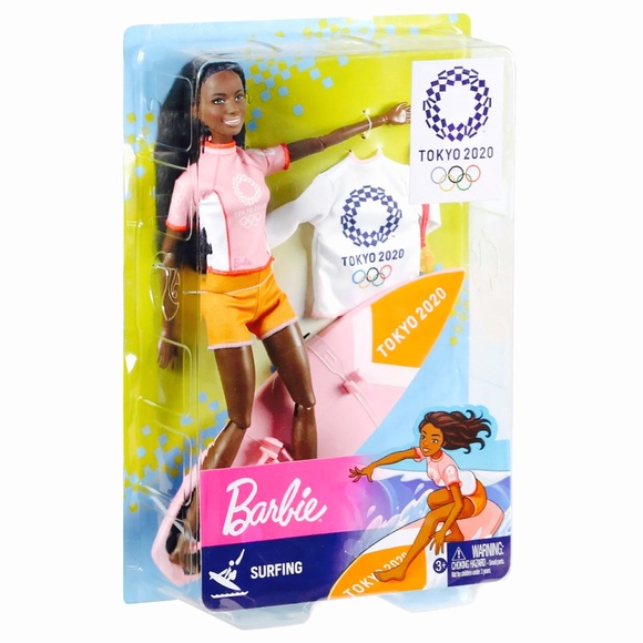 Barbie | Toys | New Mattel Barbie Tokyo Olympics 220 Surfer Surfing ...
